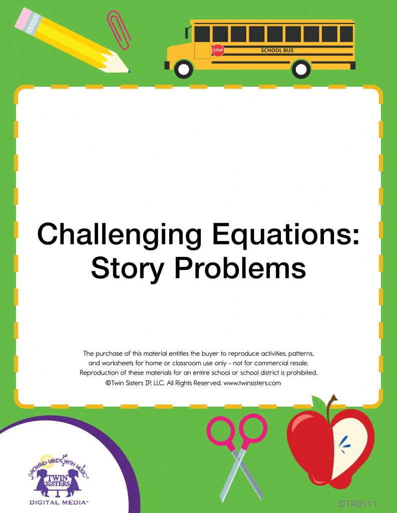 Challenging Equations: Story Problems | Twin Sisters