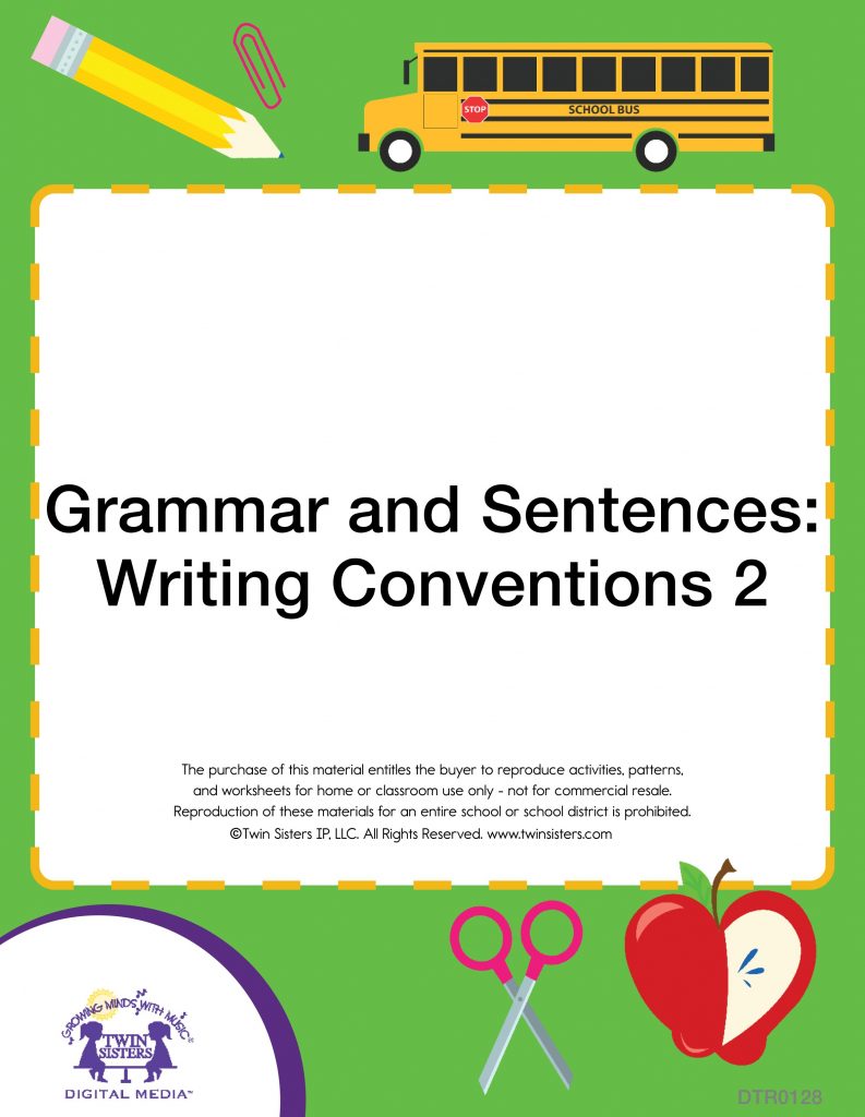 Grammar And Sentences: Writing Conventions 2 | Twin Sisters