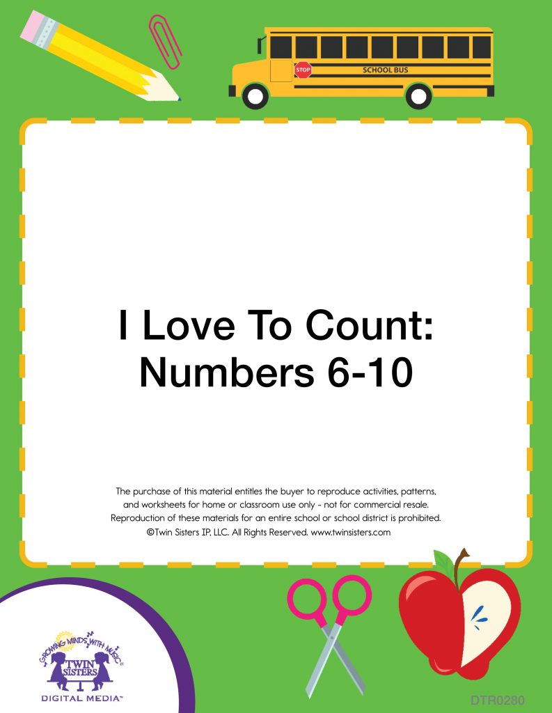 I Love To Count: Numbers 6-10 | Twin Sisters