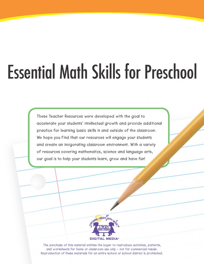 Essential Math Skills For Preschool | Twin Sisters