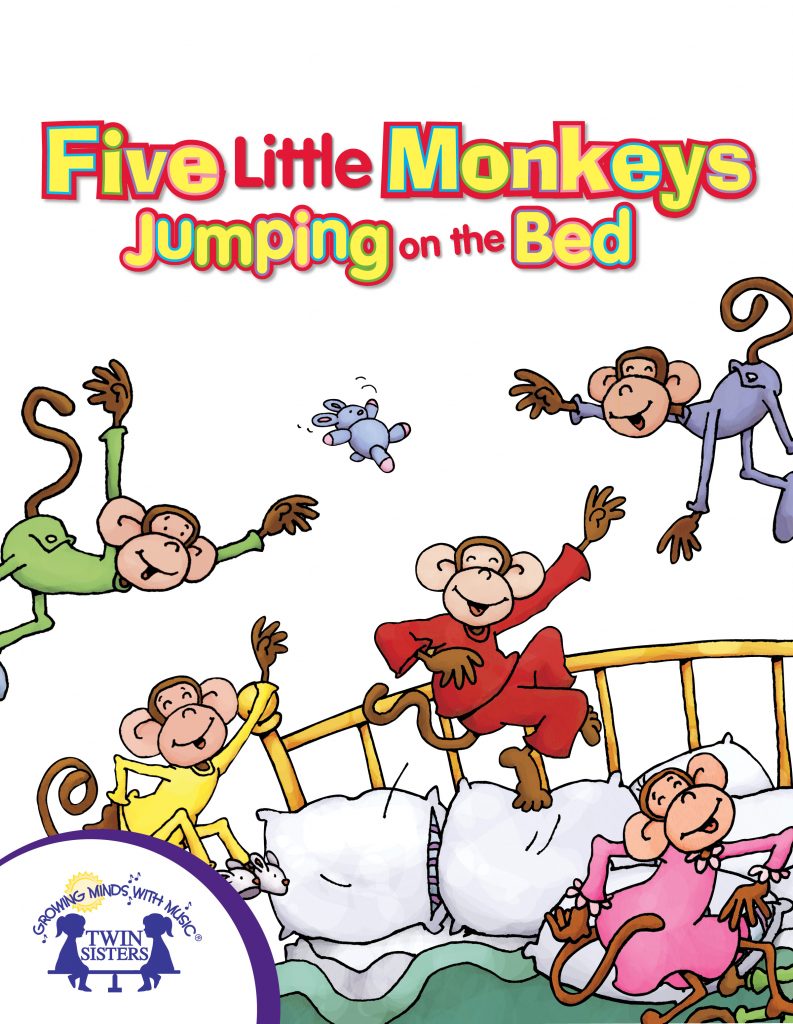 Five Little Monkeys Jumping On The Bed | Twin Sisters