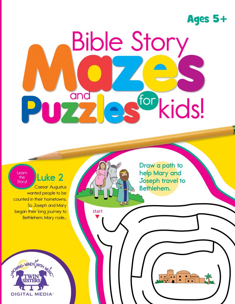 Bible Story Mazes And Puzzles For Kids | Twin Sisters